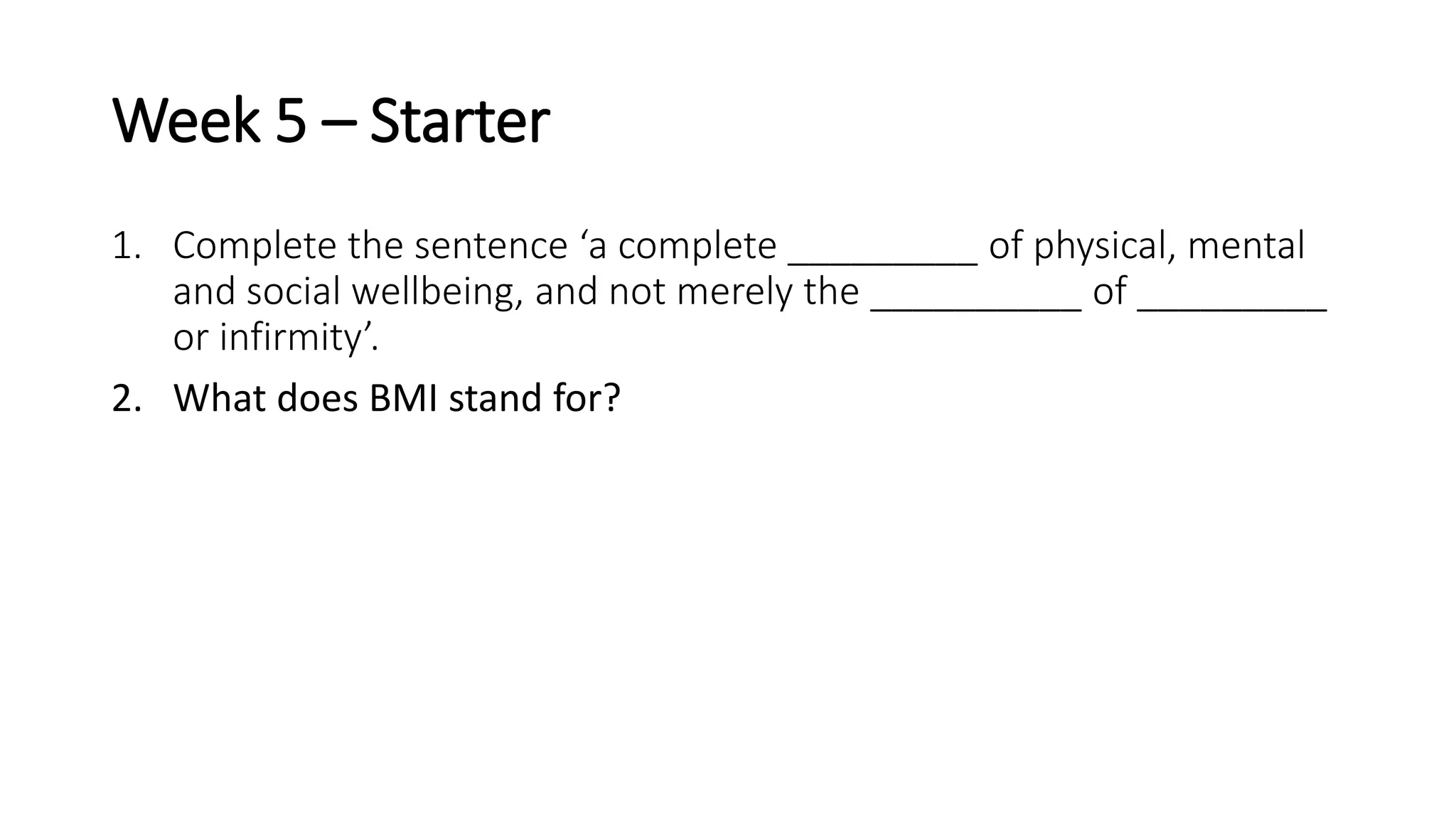 The effects of an unhealthy Lifestyle | PPTX