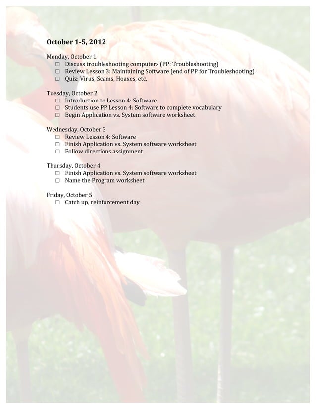 Week 5 october 1 | PDF