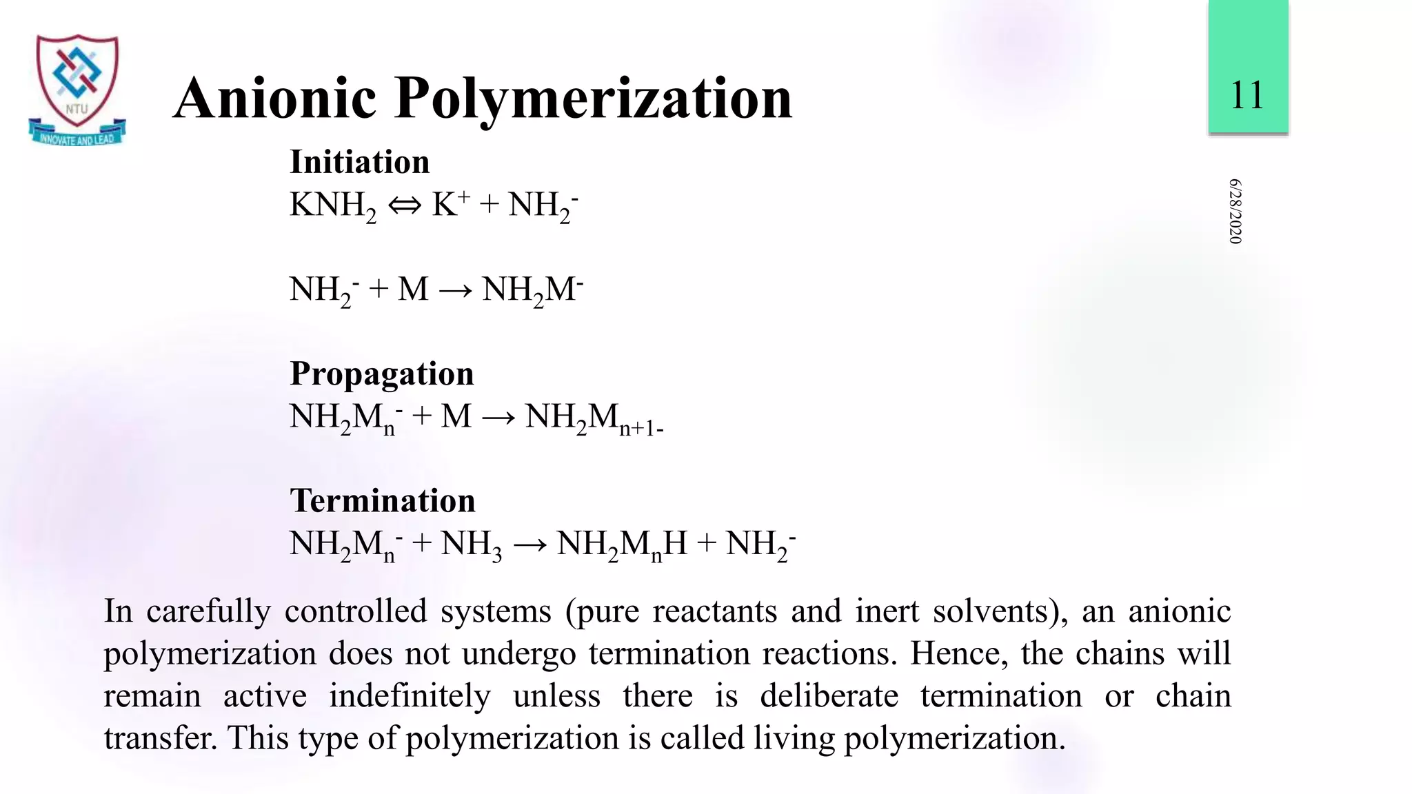 types of polymerization (Polymerization reaction | PPTX