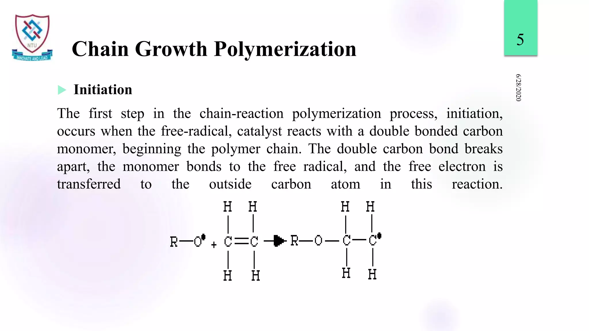 types of polymerization (Polymerization reaction | PPTX
