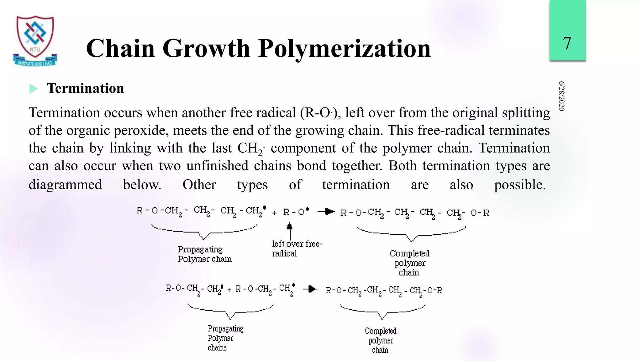 types of polymerization (Polymerization reaction | PPTX