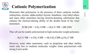 types of polymerization (Polymerization reaction | PPTX | Chemistry ...