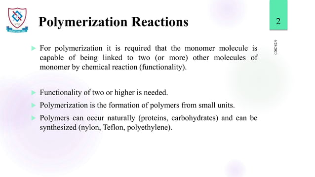 types of polymerization (Polymerization reaction | PPTX | Chemistry ...