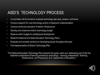 District Technology Implementation Plan | PDF | Professional School | Postgraduate Education