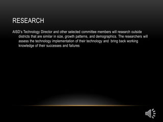 District Technology Implementation Plan | PDF | Professional School | Postgraduate Education