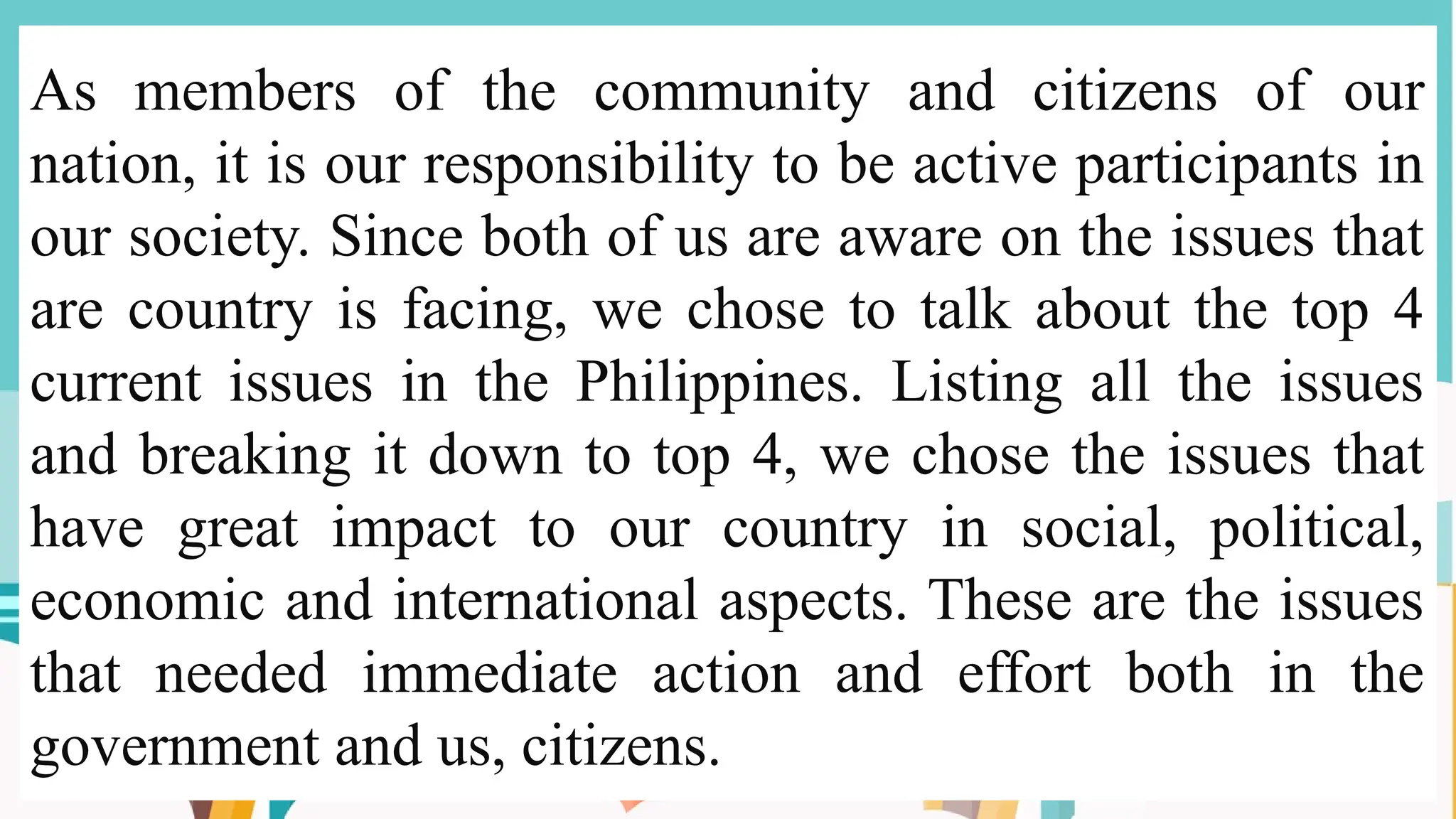 WEEK 5 PPT_M4 SOCIAL ISSUES GRADE 9.pptx