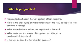 Week 5 pragmatics | PPT