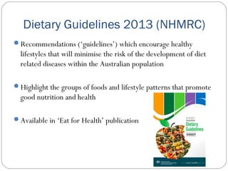 XNB151 Week 5 Reference standards and advice 2013 | PPT