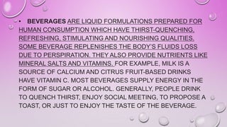 Serve Beverage Orders Power point Presentation | PPTX