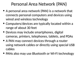 network of computer and computer application | PPTX