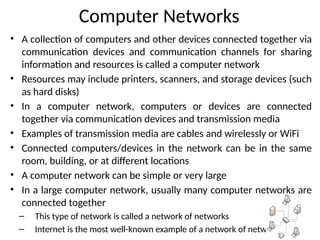 network of computer and computer application | PPTX