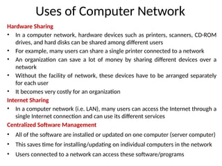 network of computer and computer application | PPTX