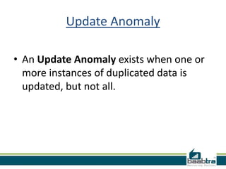 Week 5 Update Anomalies.pptx