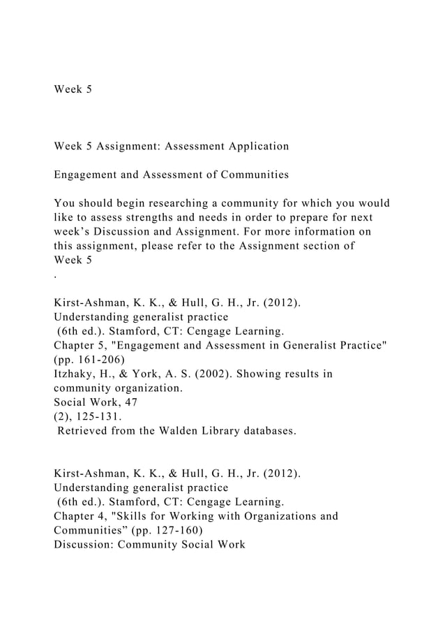 Week 5Week 5 Assignment Assessment ApplicationEngagem.docx
