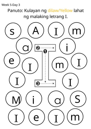 Kinder Garten Worksheet Week 5_Matatag Curriculum | PPTX