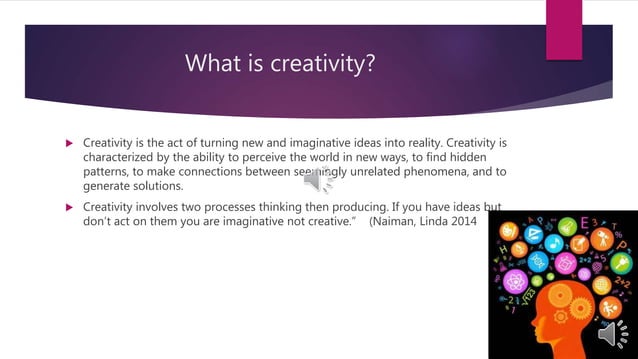 Stimulating Creativity | PPT