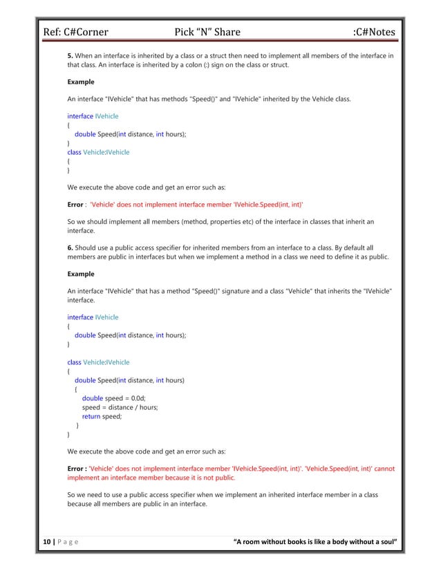 Polymorphism, Abstarct Class and Interface in C# | PDF