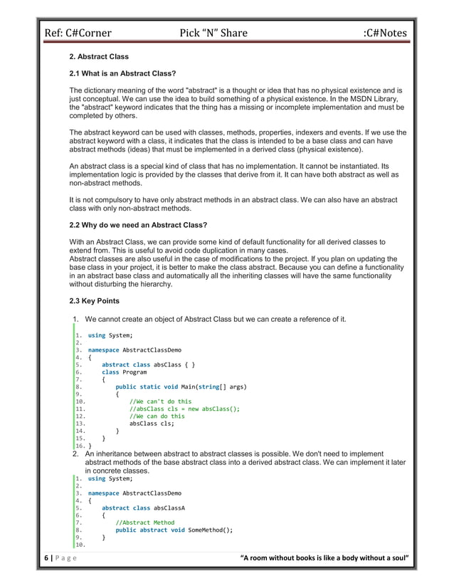 Polymorphism, Abstarct Class and Interface in C# | PDF