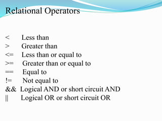 Arithmetic and Arithmetic assignment operators | PPTX