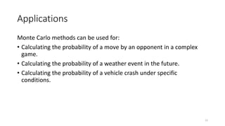 Monte Carlo and Markov Chain | PPT