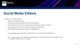 Gatewatching 6: Meet the Audience: How Journalists Adapt to Social ...