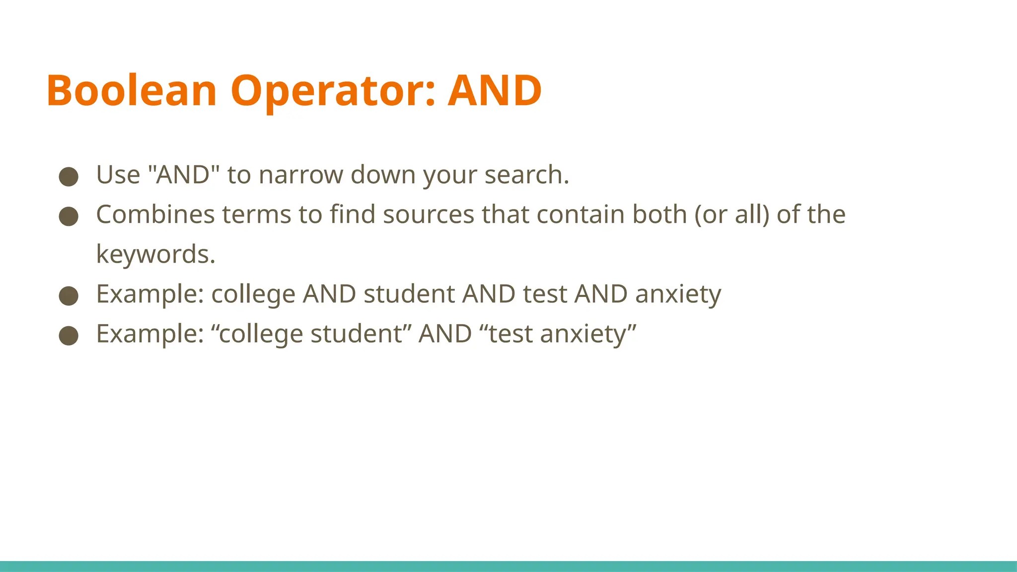 Search techniques in library research lecture | PPTX