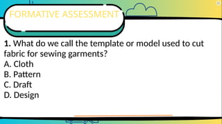 ENUMERATE SAFETY PRECAUTIONS WHEN DRAFTING A PATTERN | PPTX