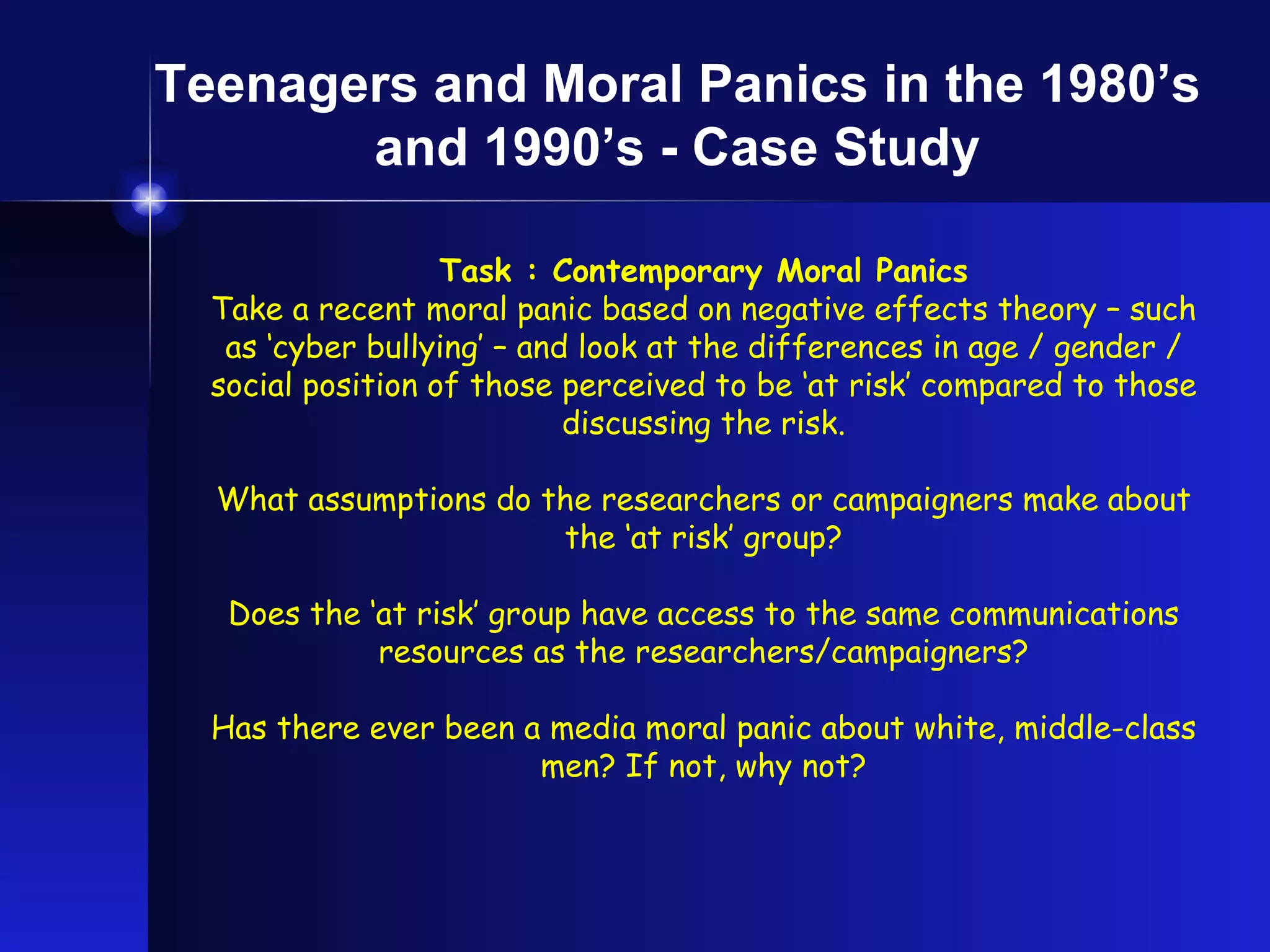 Teenagers in the 70s / 80s / 90s | PPT