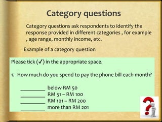Week6 7a- developing a questionnaire | PPSX