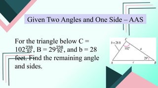 WEEK 6-9 OBLIQUE TRIANGLES, LAW OF SINE AND COSINE.pptx