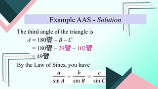 WEEK 6-9 OBLIQUE TRIANGLES, LAW OF SINE AND COSINE.pptx