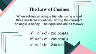 WEEK 6-9 OBLIQUE TRIANGLES, LAW OF SINE AND COSINE.pptx