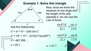WEEK 6-9 OBLIQUE TRIANGLES, LAW OF SINE AND COSINE.pptx