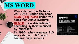 GETTING STARTED WITH MS WORD | PPTX