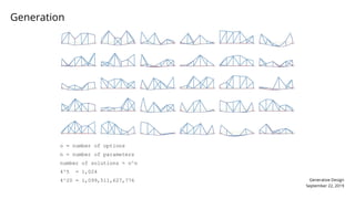 Generative Design - Week 6 - Designing with inputs, objectives, and constraints | PDF