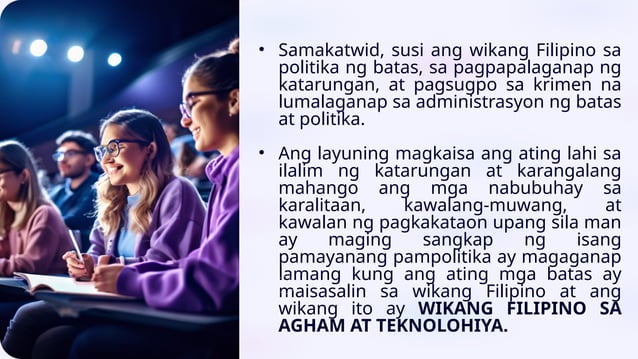 WEEK 6 - FIL 123.pptx WIKANG FILIPINO SA HUMANIDADES | PPTX