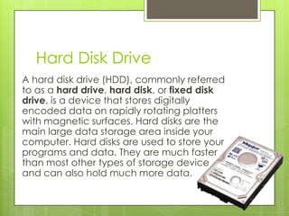 Week6 input, output and storage devices | PPTX