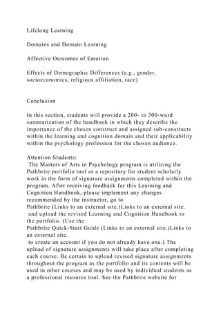 Week 6 - Learning and Cognition HandbookLearning and Cog.docx