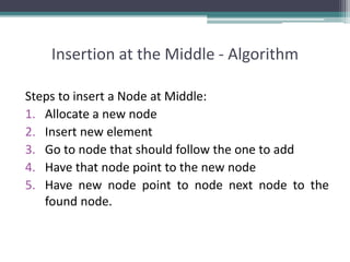 Linked List - Insertion & Deletion | PPTX