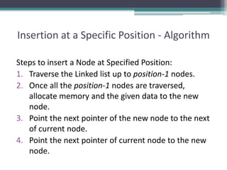 Linked List - Insertion & Deletion | PPTX