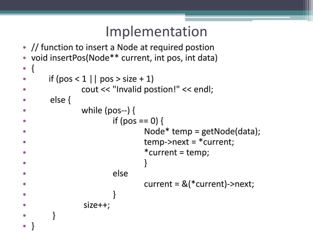 Linked List - Insertion & Deletion | PPTX | Programming Languages | Computing