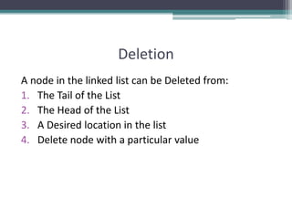 Linked List - Insertion & Deletion | PPTX