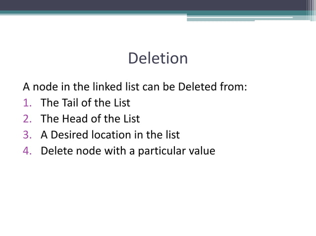 Linked List - Insertion & Deletion | PPTX | Programming Languages | Computing