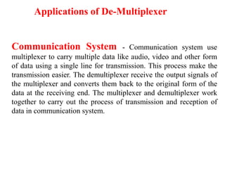 week 6 -Multiplexer & Demultiplexer.ppt | Technology & Computing