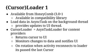 Android Jam - Loaders - Udacity Lesson 4c | PDF