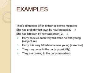 Week 6 tense and modality | PPT