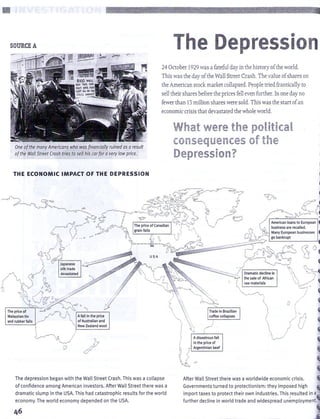 Week 6 - The Impact of the Great Depression | PDF