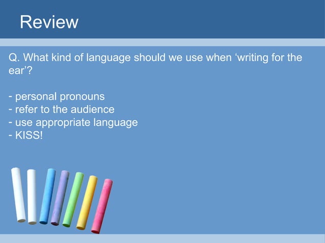 Public Speaking & Presentation - Week6 visual aids | PPT