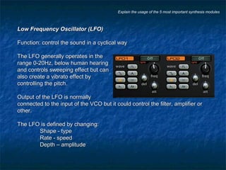 Week 6 assignment - Synthesis Modules | PPT