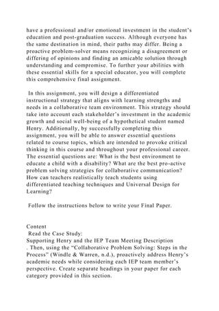 Week 6 Assignment IEP Case Study Collaborating with Multi.docx